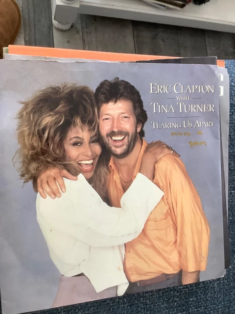 ERIC CLAPTON AVEC Tina Turner. Vinyle 7" Tearing us apart 1986. Canard ...