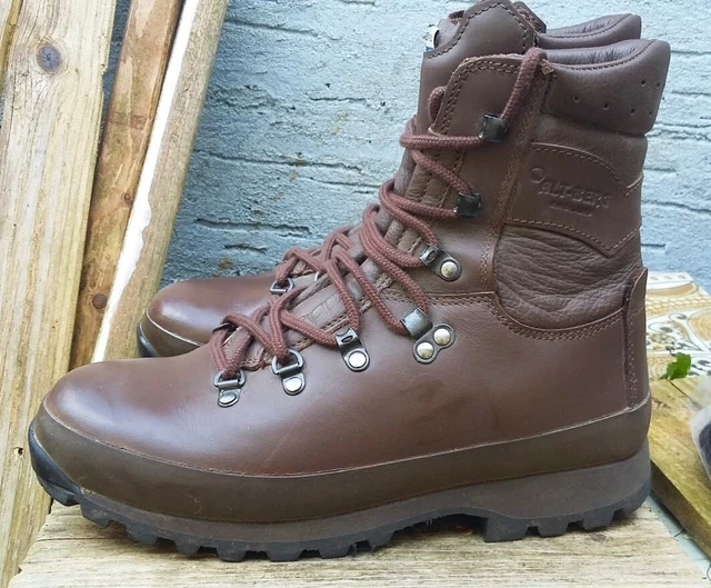 BRITISH ARMY ALTBERG Defenders Combat Boots Brown Leather Mens 7 M ...