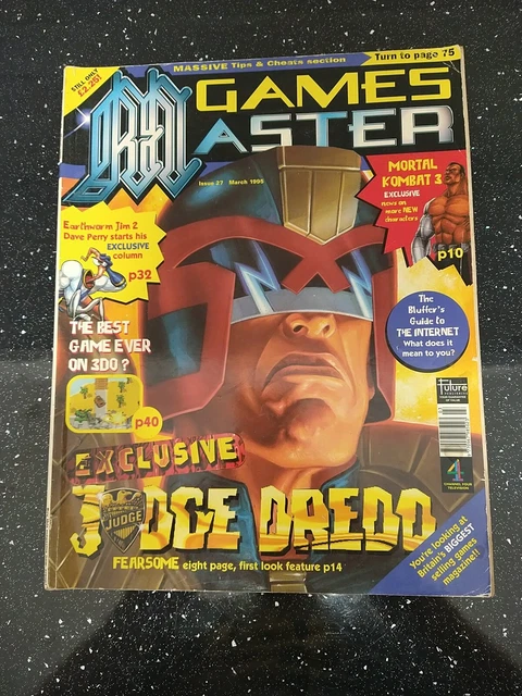 GAMES MASTER MAGAZINE numéro 27 mars 1995 Gamesmaster rétro vintage ...