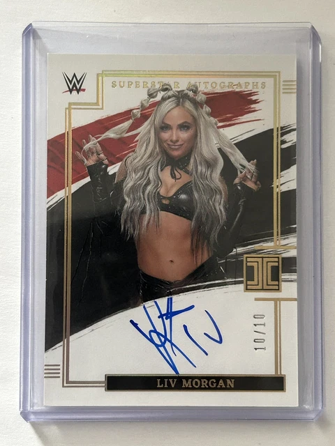 2022 WWE PANINI Impeccable Liv Morgan Auto Gold 10/10 !!! 🙂 🙂 🙂 🙂 🙂 EUR ... 2022 WWE PANINI Impeccable Liv Morgan Auto Gold 10/10 !!! 🙂 🙂 🙂 🙂 🙂 EUR ...