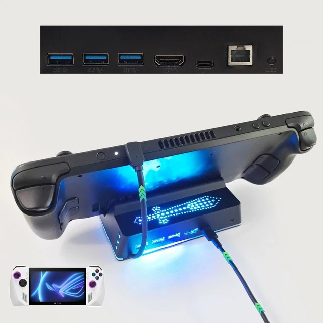 GIGABIT ETHERNET GAME Console Stand Base for ASUS ROG Ally/Steam Deck ...