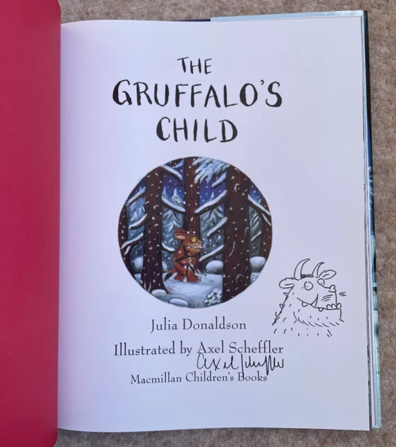AXEL SCHEFFLER SIGNED Gruffalo drawing The Gruffalos Child rare HB Book £26.71 - PicClick UK