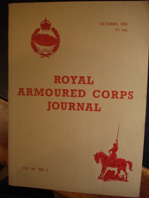 RAC JOURNAL 1953 British Army Cavalry RTR Tanks Cold War Military ...