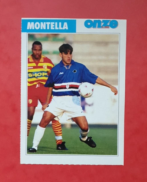 VINCENZO MONTELLA 1997 Sampdoria / Italie Fiche Onze Mondial Collection ...