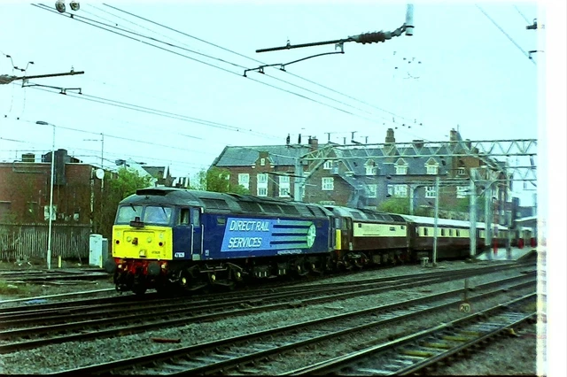 35MM RAILWAY COLOUR Negative Class 47 828 and 47 832 at Crewe £1.75 ...