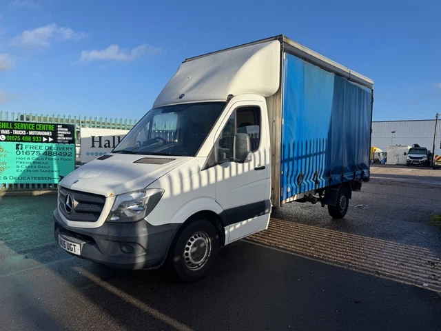 2015 MERCEDES SPRINTER 313 luton curtain sider box Van excellent runner ...