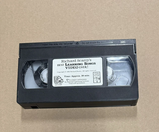 RICHARD SCARRYS BEST Learning Songs Video Ever (VHS, 1993) £7.42 ...
