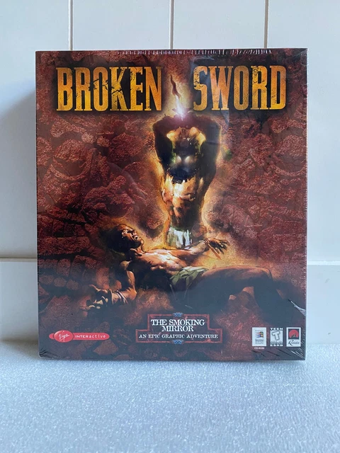 BROKEN SWORD II The Smoking Mirror PC CD-ROM Big Box Game 1997 Brand ...