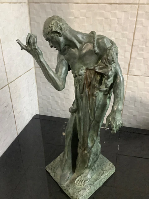 GRANDE SCULPTURE REPRODUCTION Musée du Louvre A RODIN hauteur 44 cm EUR ...