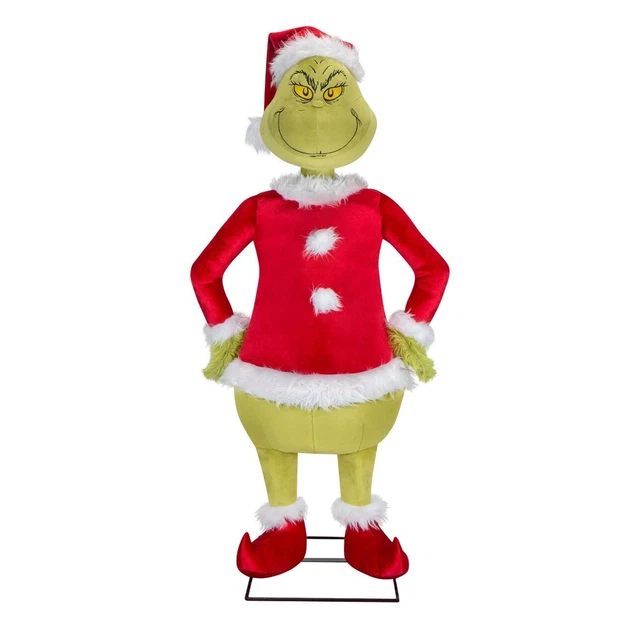 4 FOOT TALL Life Sized Animated Dancing The Grinch Green Christmas 4-foot-tall-life-sized-animated-dancing-the-grinch-green-christmas