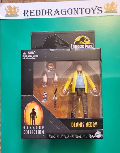 JURASSIC PARK WORLD Hammond Collection Dennis Nedry Figure New Sealed ...