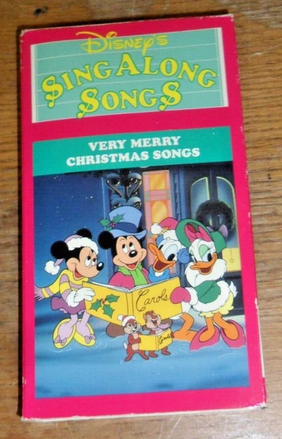 DISNEYS SING ALONG Songs - Very Merry Christmas Songs VHS Tape 1997 ...