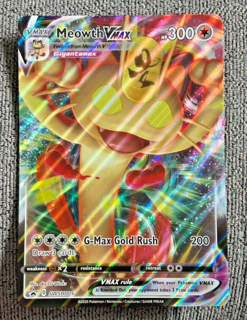 Meowth Vmax Pokemon Card ZU VERKAUFEN! - PicClick DE