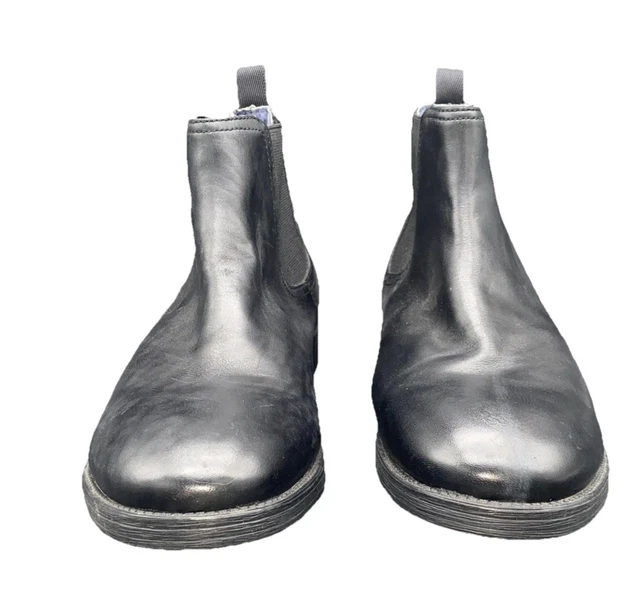 GORDON RUSH MEN'S Cardiff Black Leather Chelsea Boots NIB Sz US 11 $245 ...