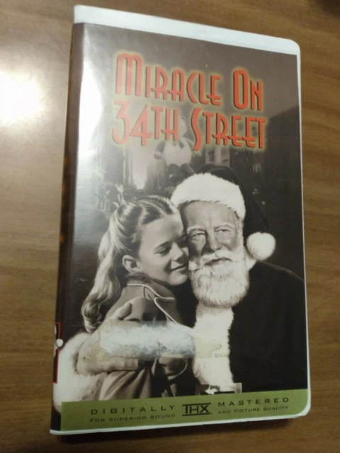 MIRACLE ON 34TH Street VHS 20th Century Fox, copyright film 1947 - D ...