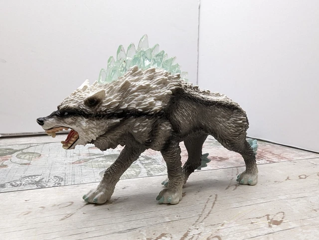 SCHLEICH ELDRADOR CREATURES ICE WORLD SNOW WOLF FIGURE - Fantasy ...