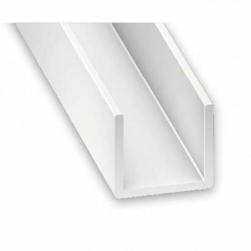 WHITE PVC PLASTIC U Channel Edging (Packs) 1000mm Lengths £10.99 ...