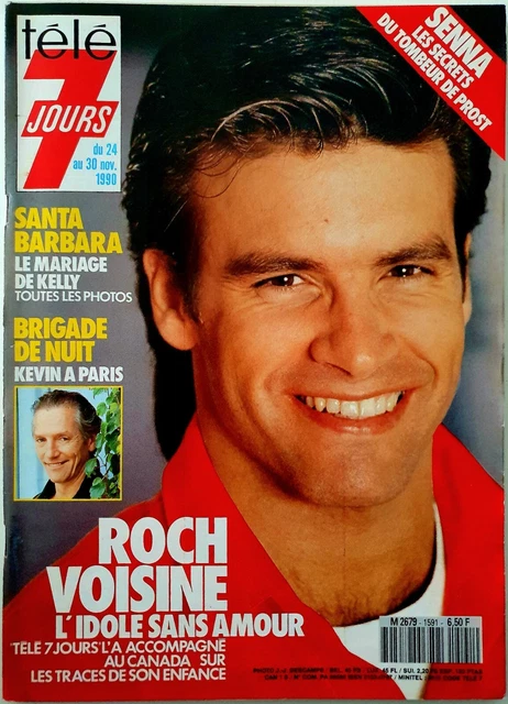 TÉLÉ 7 JOURS N°1591 Du 24/11 Au 30/11/1990 : Santa Barbara / Roch Voisine [Tbe] EUR 5,90 ...