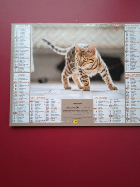 CALENDRIER DE LA poste Almanach 2024 EUR 3,00 - PicClick FR