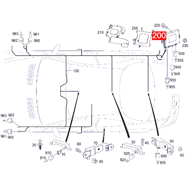 HOT ECU KEYLESS Go Start Control Module for Mercedes-Benz W216 CL600 ...