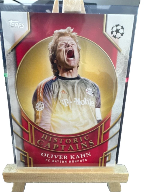 TOPPS UCC FLAGSHIP 2024 Oliver Kahn Historic Captains Bayern Munich ...