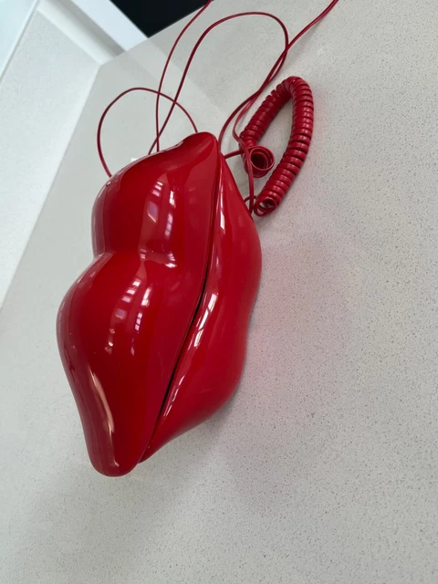 RETRO PHONE RED Lips £35.00 - PicClick UK