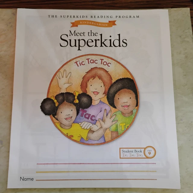 MEET THE SUPERKIDS Kindergarten Student Book Unit 9 Tic Tac and Toc £9. ...