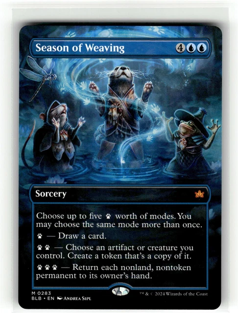 SEASON OF WEAVING (Borderless) (283) Bloomburrow BLB (BASE) comme neuf ...