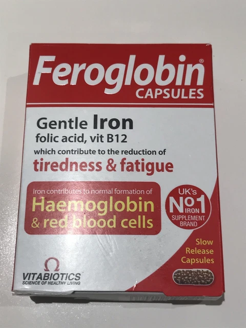 FEROGLOBIN CAPSULES X30 Iron Tablets For Fatigue/Tiredness £6.26 ...