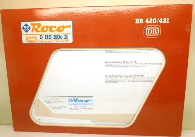 TRAIN MOTEUR ROCO H0 43002 S-Bahn BR 420 044-0 DB bleu/gris, pour ...