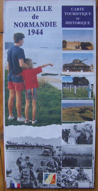 BATTLE OF NORMANDY Map (French)/Carte Géographique Bataille De ...
