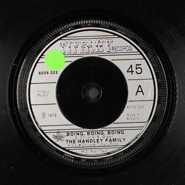 HANDLEY FAMILY: BOING boing boing TIFFANY 7" Single 45 RPM $8.00 - PicClick