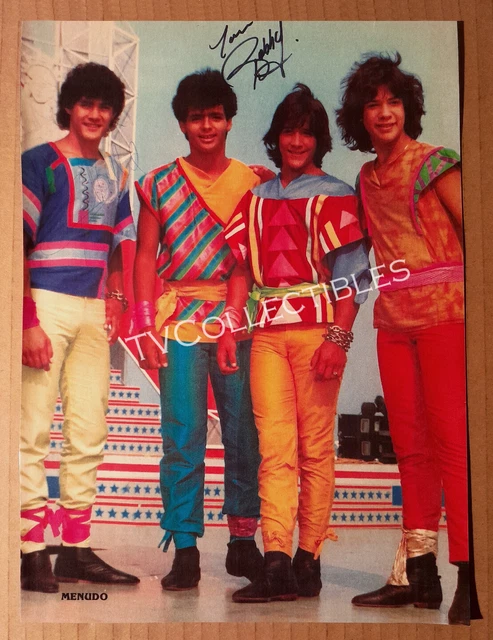 MAGAZINE PINUP~ MENUDO w Ray Reyes~Robby Rosa~Roy Rosello ~1980s~~Back ...