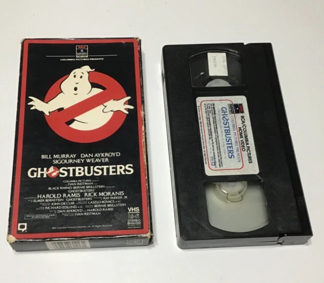 RARE GHOSTBUSTERS VHS RCA Columbia Pictures 1984/1985 Red Border 1st ...