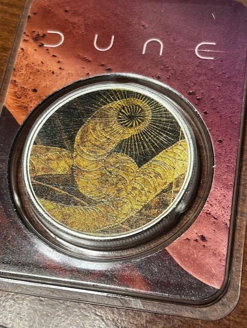 DUNE® SAND WORM 1 oz Silver (Colorized w/TEP) £45.58 - PicClick UK