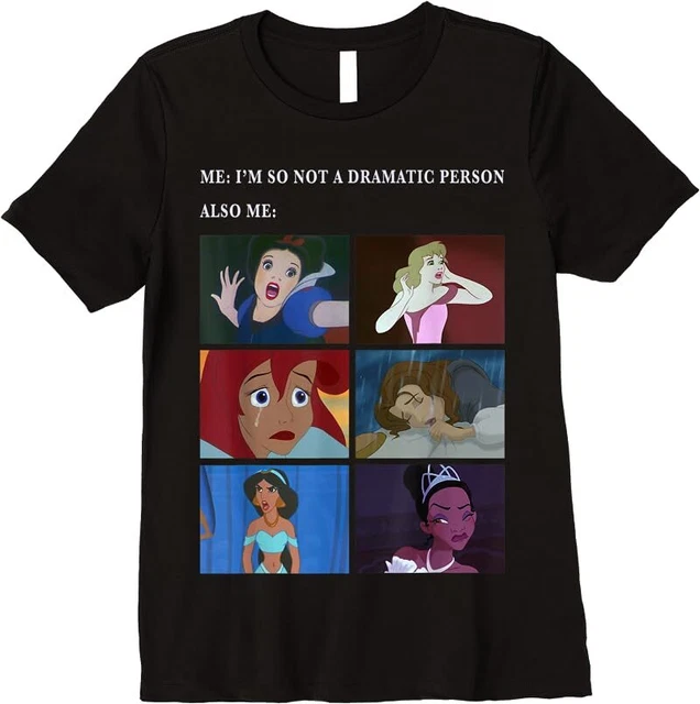 Disney Princess Not Dramatic Meme Panel T Shirts £641 Picclick Uk