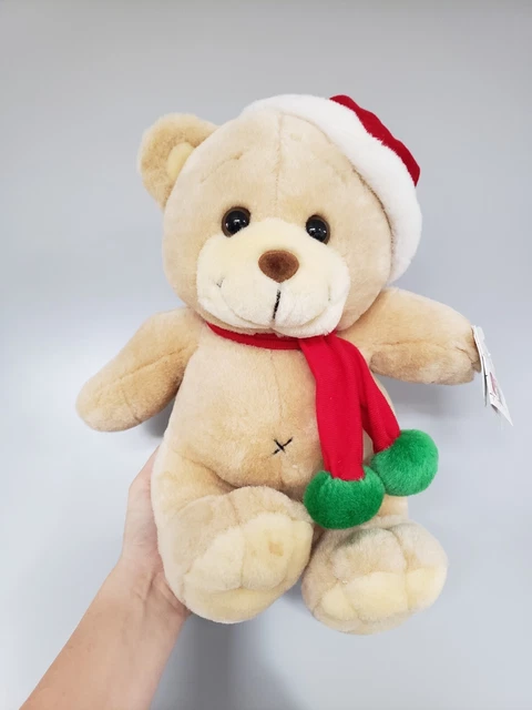 VINTAGE 1996 ANNA Club Plush ‘Tummy Tom’ Santa Hat Teddy Bear 15 ...