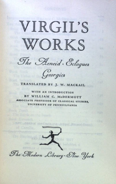 VIRGIL'S WORKS. THE Aeneid. The Eclogues; The Modern Library of the ...