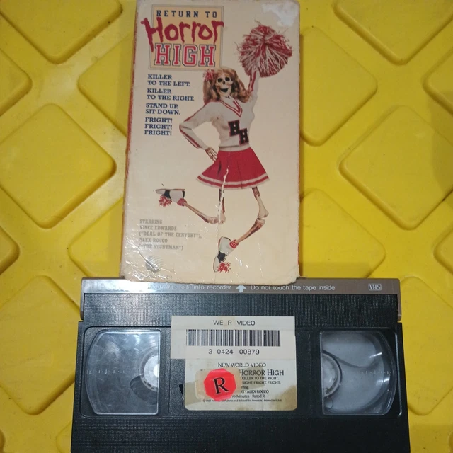 RETURN TO HORROR High -VHS, New World Video. needs to be repaired! as ...