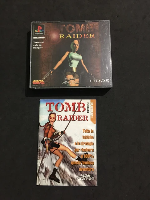 TOMB RAIDER BIG Box Sony Playstation 1 PS1 PAL France Used With Guide ...