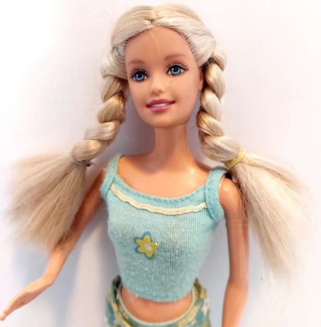 1998 BLONDE BARBIE Rain or Sun Blue and Green Outfit with Boots $13.99 ...