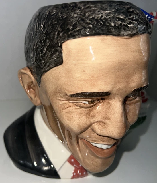 LARGE PRESIDENT BARACK Obama Royal Doulton Character Toby Jug D7300 £ ...