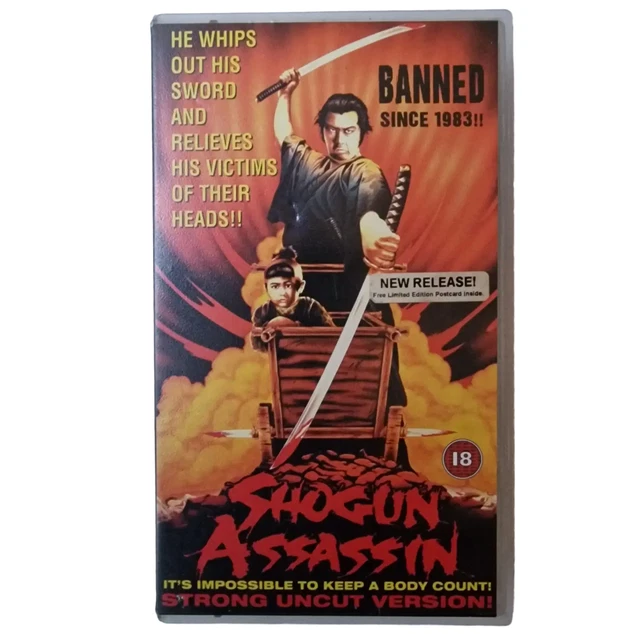 VINTAGE SHOGUN ASSASSIN Uncut Version Vhs Cassette Movie £15.99 ...