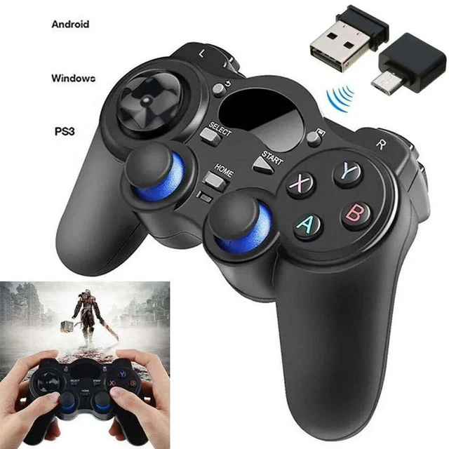 USB WIRELESS GAMING Controller Gamepad for PC/Laptop Computer&PS3 ...