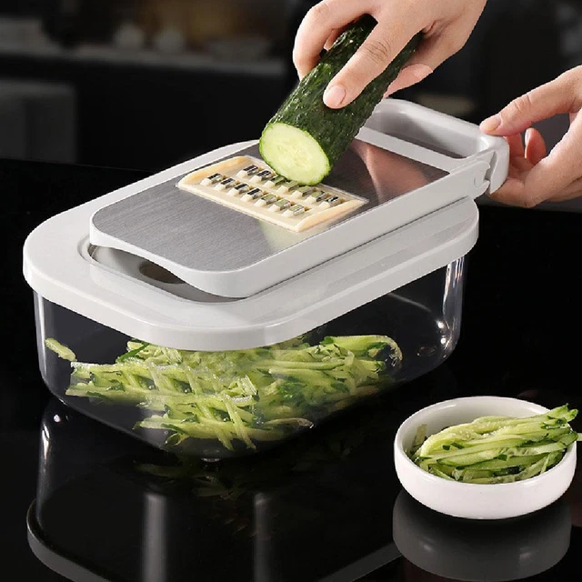2PCS CHOPPER VEGETABLE Cutter Multifunctional Cucumber Slicer Onion ...