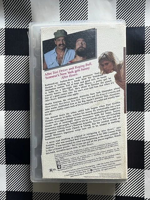 AFTER HOURS VHS Tape 1985 Martin Scorsese Cheech & Chong Vintage 80s ...