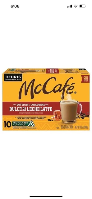 MCCAF DULCE DE Leche Latte K Cup Pods 10 Count Creamy Coffee Flavor £9.76 - PicClick UK