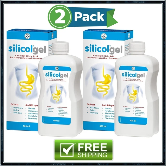 SILICOL SILICOLGEL 500ML Pack of 2 Gastrointestinal Relief Heartburn ...