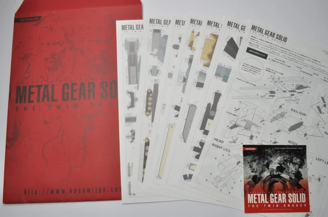 METAL GEAR REX ＆ CLASSIFIED MECH FOR MGS3 PAPER CRAFT Tokyo Game Show W ...