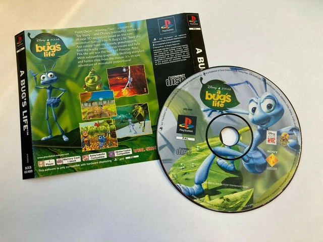 DISNEY PIXAR A Bug's Life PlayStation One PS1 Disc & Back Cover Only! £ ...